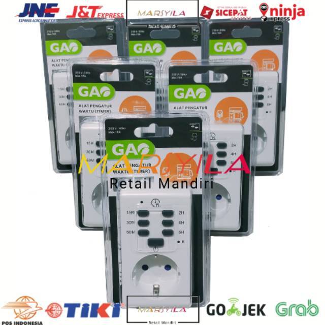 Jual Stop Kontak Timer Manual GAO | Alat Pengatur Waktu Listrik ...