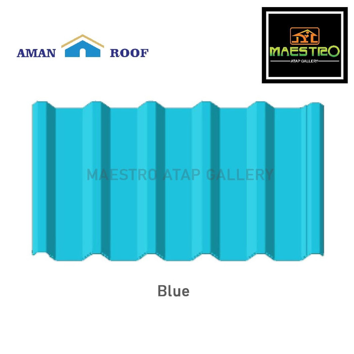 Jual Atap uPVC Aman Roof Blue | Shopee Indonesia