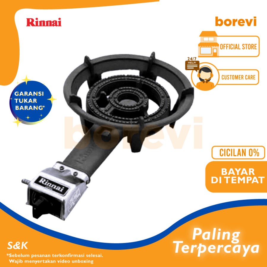 Jual KOMPOR GAS 1 TUNGKU RINNAI TL 289 RI / KOMPOR GAS TURBO TL-289RI ...