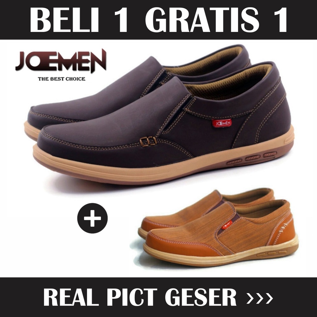 Jual Joemen Sepatu Pria Kulit Joemen Bundling J 21 Free Sepatu J 28 ...