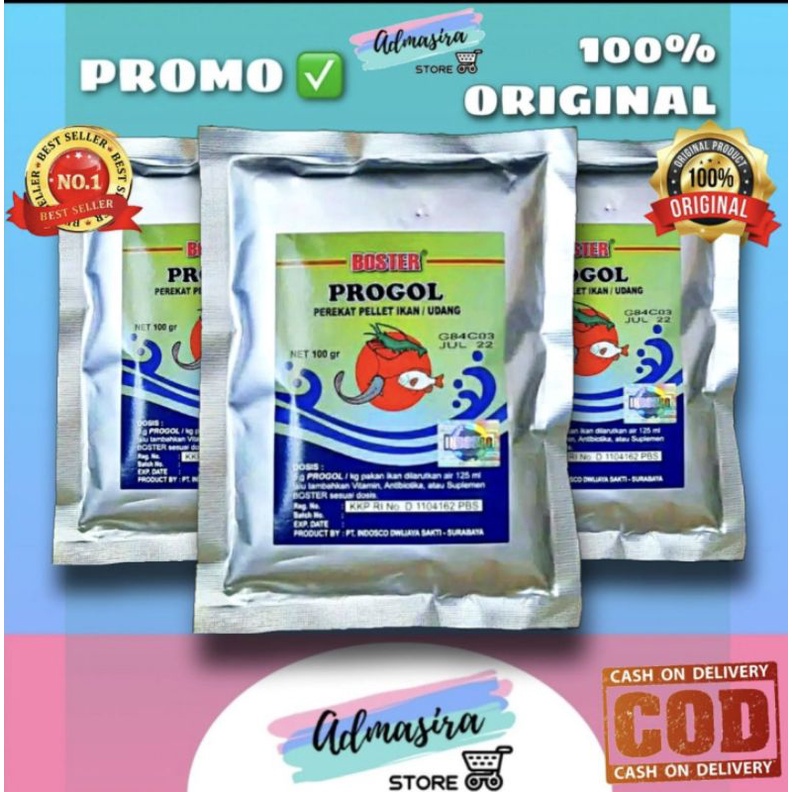 Jual BOSTER PROGOL Perekat Pelet Ikan Udang 100 gram | Shopee Indonesia