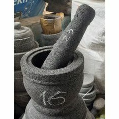 Jual LUMPANG DAN ALU BATU ALAM MERAPI 16CM SUPER HALUS | Shopee Indonesia