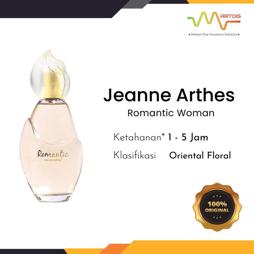 Jual Parfum Original Jeanne Arthes Romantic Woman Eau De Parfume 100ml | Shopee Indonesia