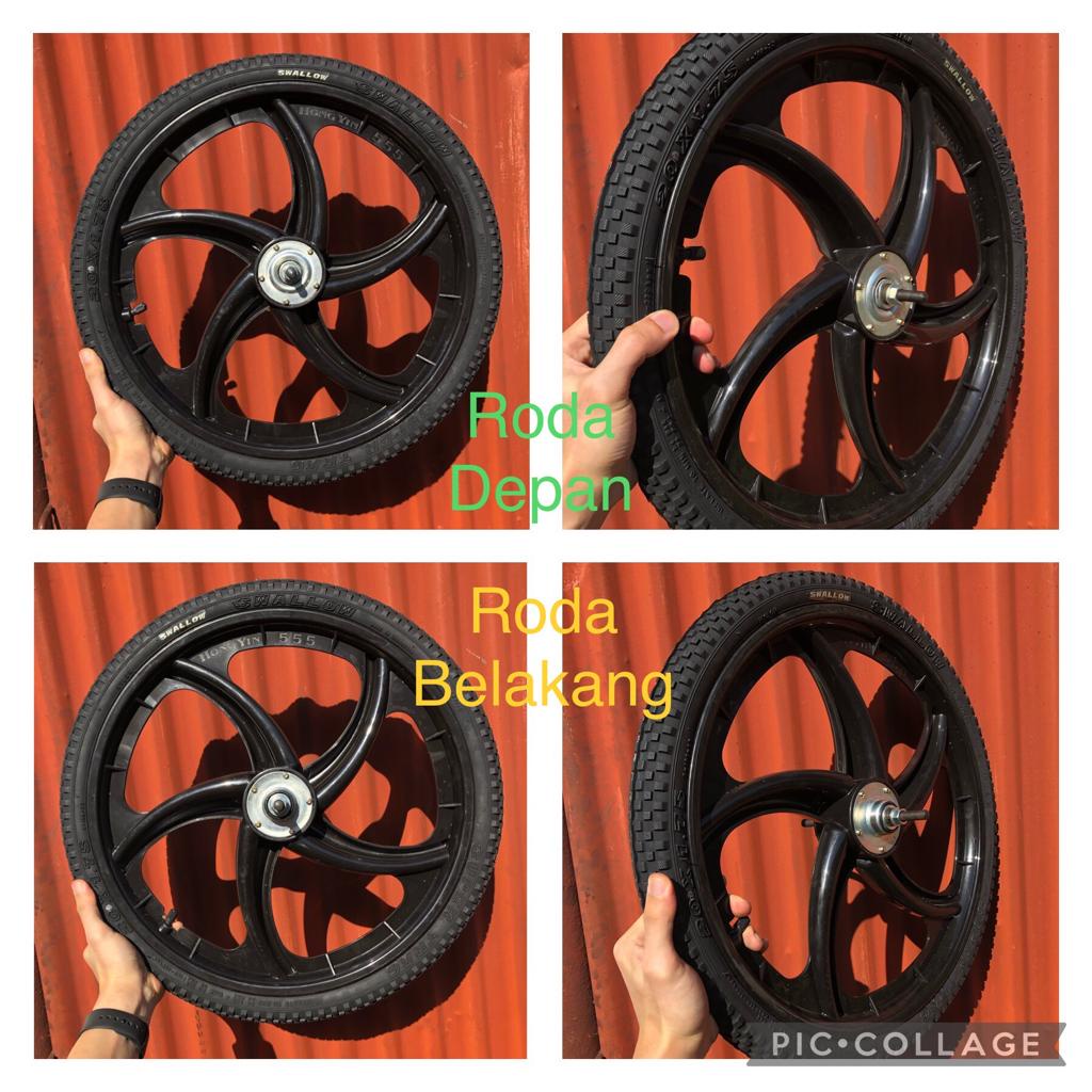 Jual Velg 20 Klewang Ban Hidup (Ban Angin) Plus Alat Sepeda | Shopee ...