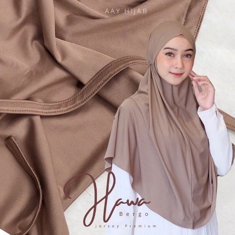 Jual Hijab Bergo Jersey Jilbab Tali / Bergo Hasna Tali Terbaru / Jilbab Instan / Bergo Tali ...