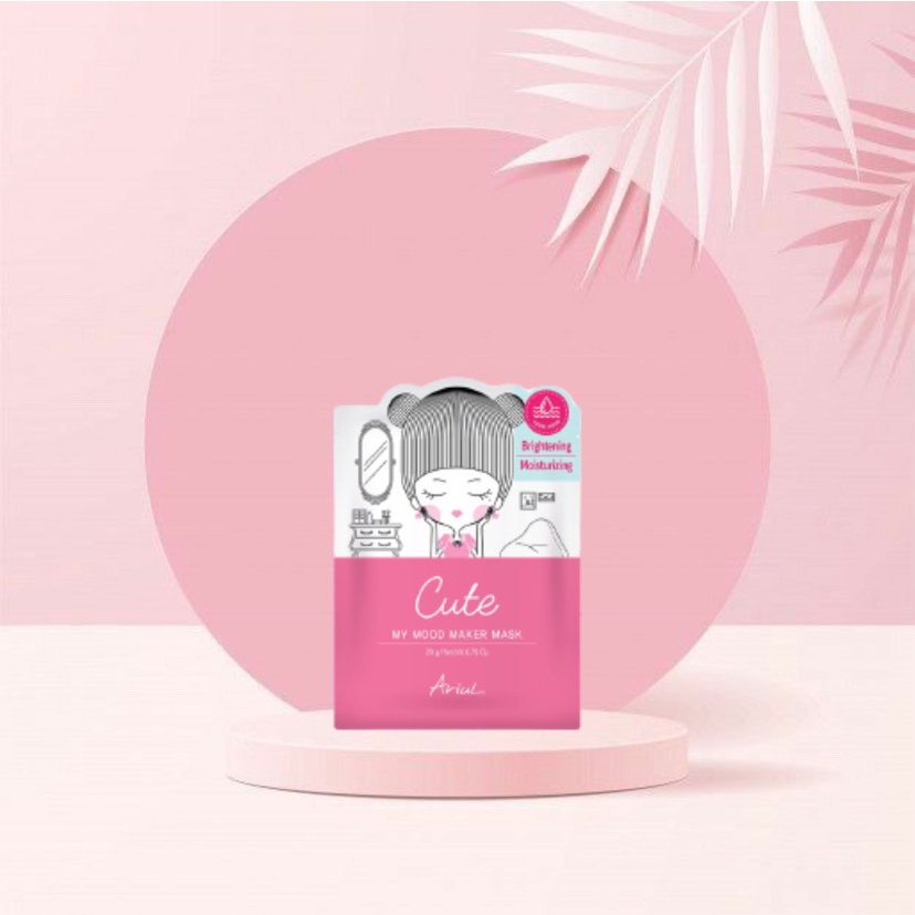 Jual ARIUL CUTE MY MOOD MAKER MASK / SHEET MASK ARIUL / SMOOTH & PURE ...