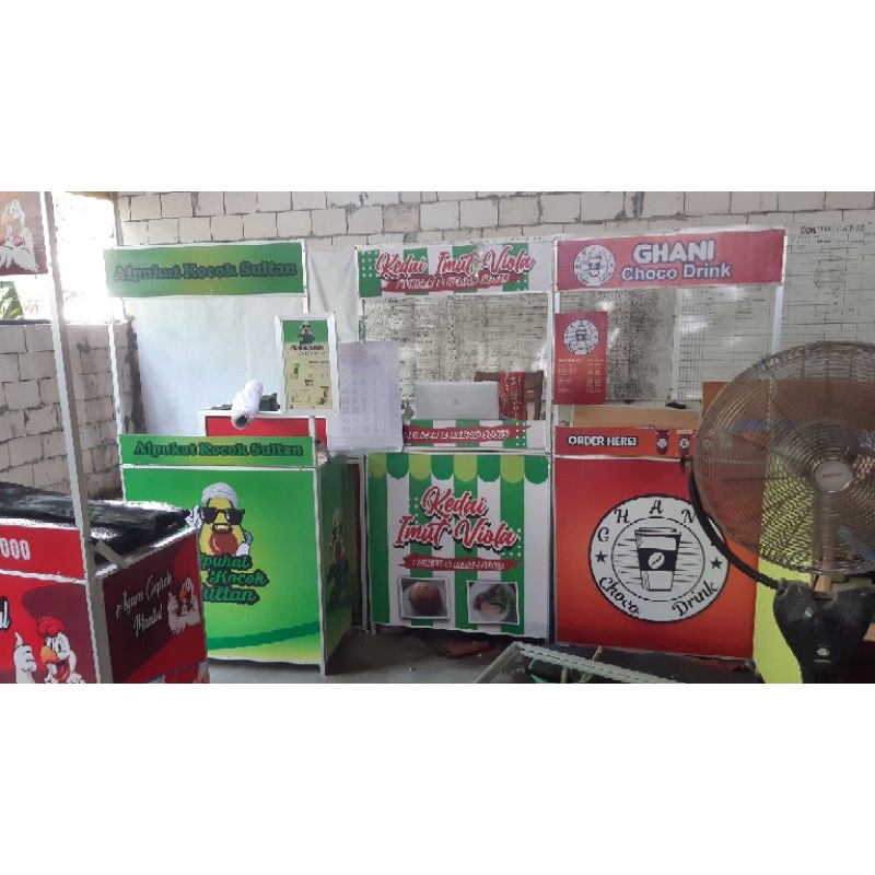 Jual GEROBAK LIPAT/BOOTH PORTABLE /MEJA LIPAT/ROMBONG LIPAT /Stand ...