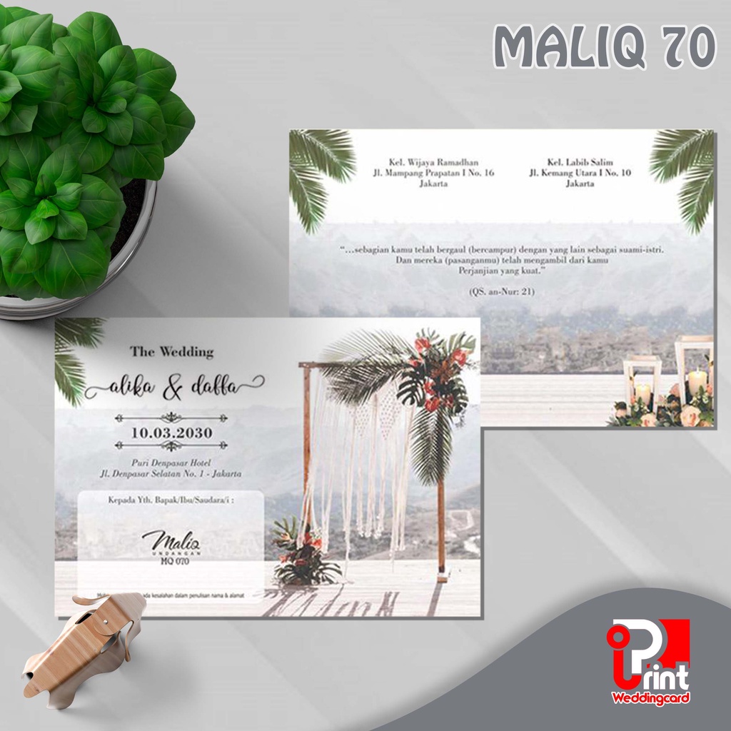 Jual Blangko Undangan Maliq 70 | Blangko Undangan | Undangan Murah ...