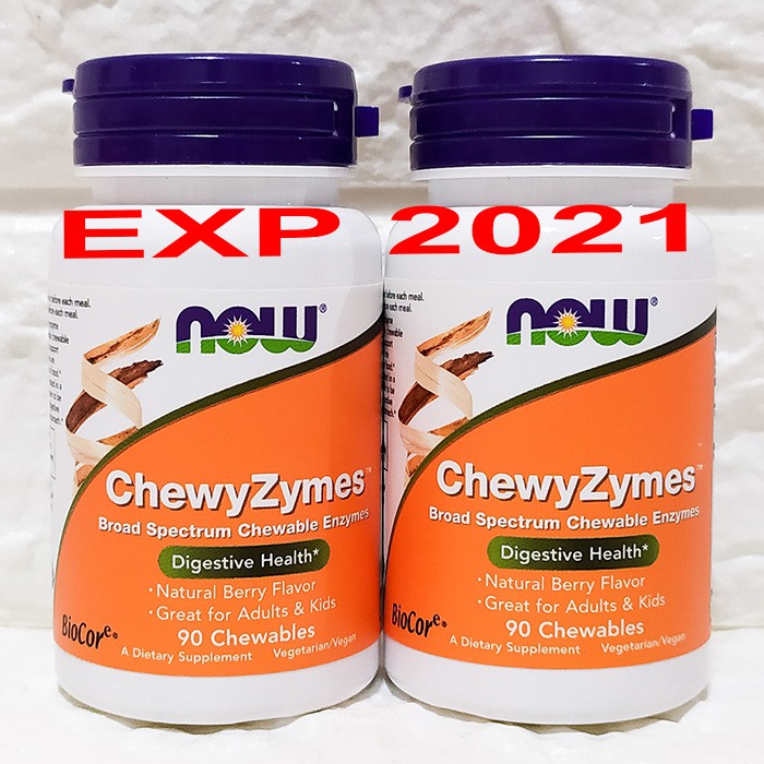 Jual Now Foods ChewyZymes Berry Flavour Now Suplemen Enzim Pencernaan ...