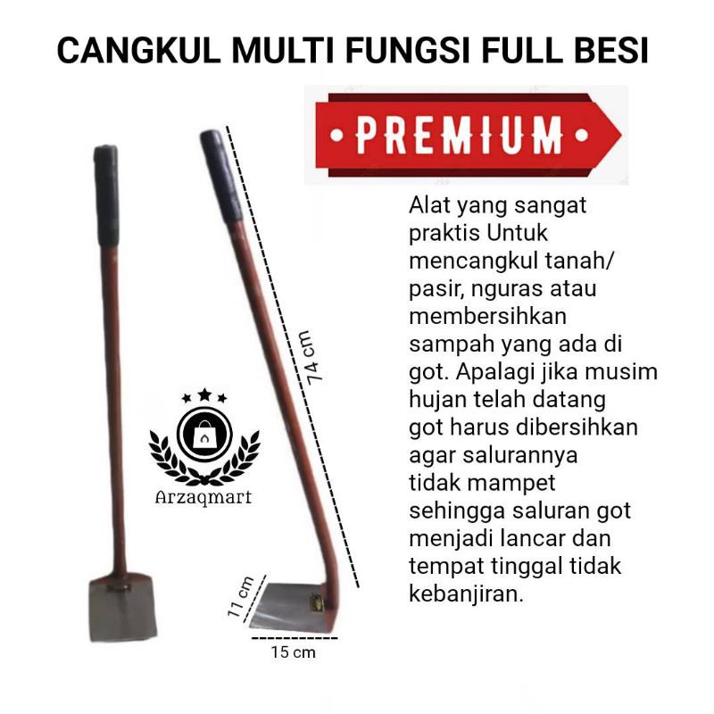 Jual CANGKUL MULTI FUNGSI FULL BESI 74 CM | Shopee Indonesia