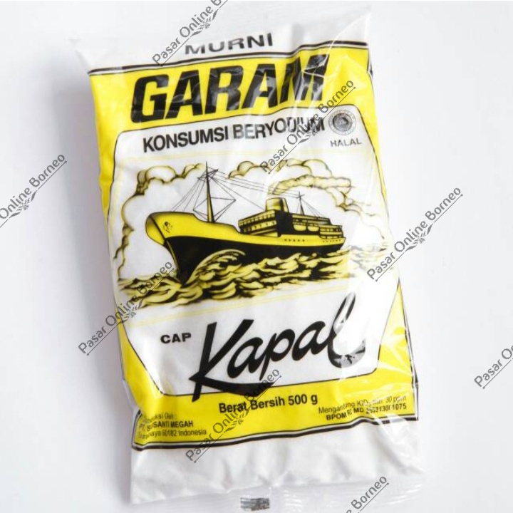 Jual Garam Cap Kapal Uyah 500 Gram | Shopee Indonesia