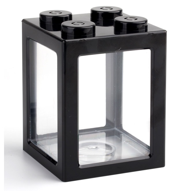 Jual TOPINCN Akuarium Mini Lego Block 8x8x11cm 4 Side with USB Light ...