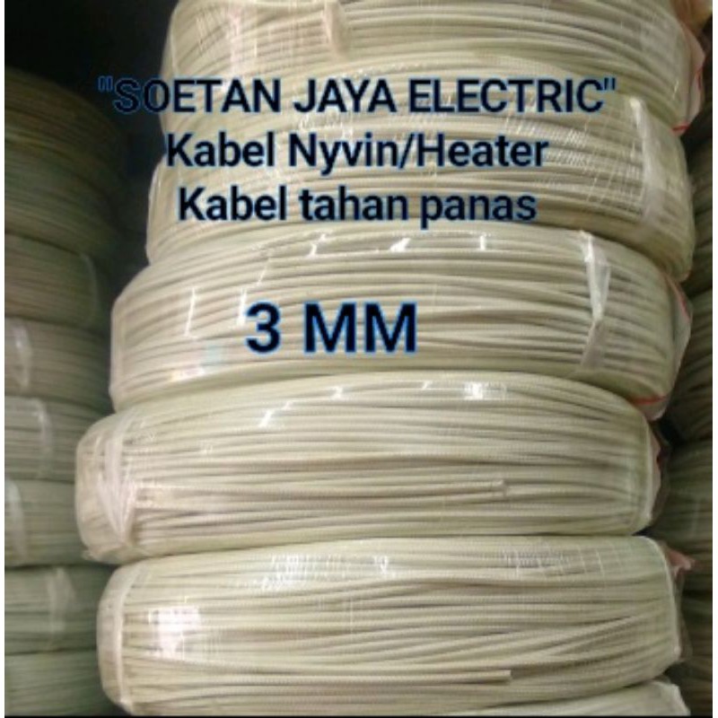 Jual Kabel Tahan panas 3mm/ Kabel Heater / Kabel Nyvin 3mm (meteran ...