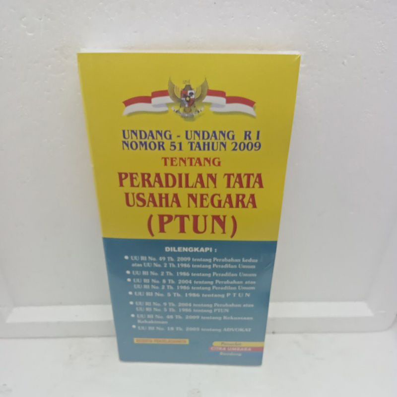 Jual BUKU UNDANG-UNDANG RI NOMOR 51 TAHUN 2009 TENTANG PERADILAN TATA ...