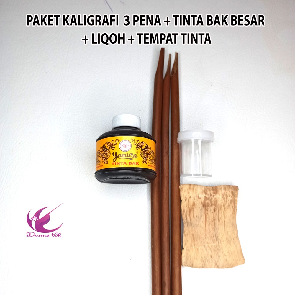 Jual Paket Alat Khot Kaligrafi Tinta Bak Yamura Besar / Kecil (Handam ...