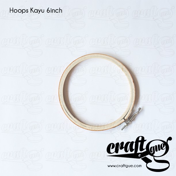 Jual Pembidangan/Ring Sulam/Ram Sulam/Embroidery Hoops KAYU 6INCH ...