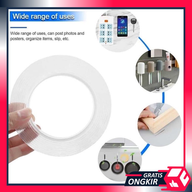 Jual Gratis Ongkir - 773 Lem Nano / Isolasi 2 Sisi Lebar 3 cm Tebal 1MM ...