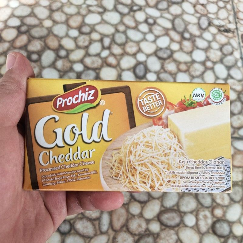 Jual PROCHIZ GOLD KEJU CHEDDAR (PROCESSED CHEDDAR CHEESE) 160GR ...