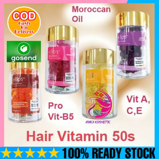 Jual ELLIPS HAIR VITAMIN PRO KEMASAN BOTOL 50 KAPSUL / VITAMIN RAMBUT ...