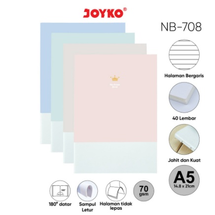 Jual RULED NOTEBOOK JOYKO NB-708 A5 DIARY WARNA WARNI AGENDA BUKU ...