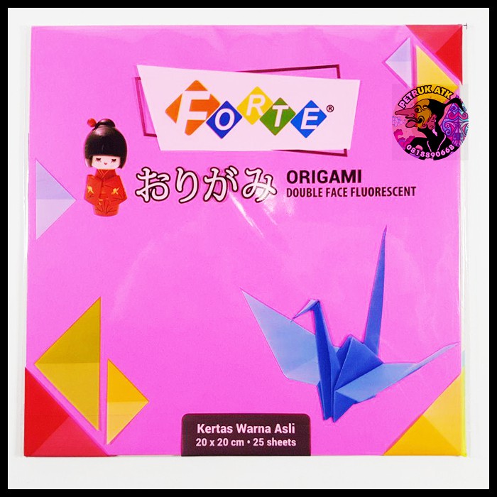 Jual [SET] KERTAS LIPAT ORIGAMI 20X20 CM FORTE (25 LEMBAR) | Shopee ...