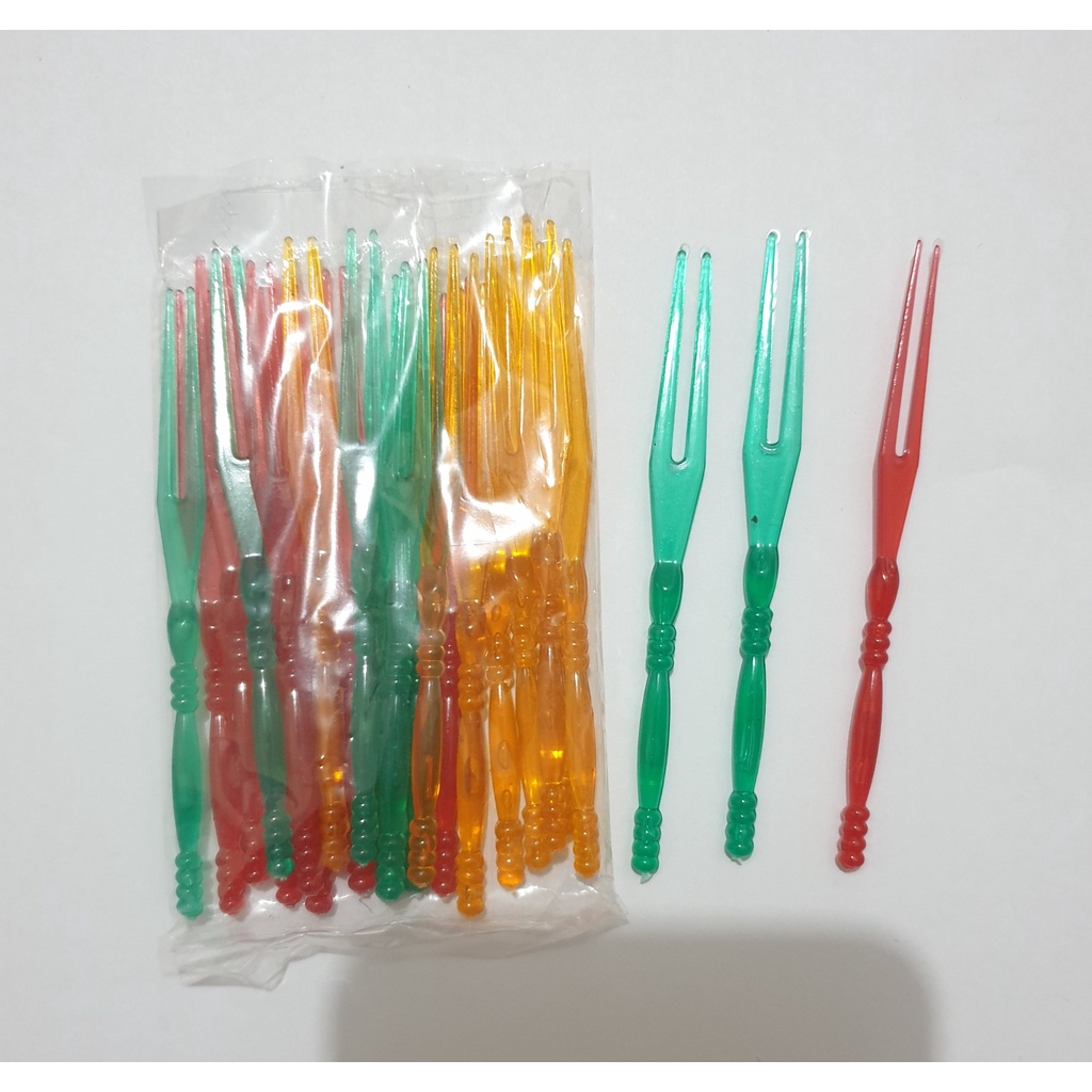 Jual Garpu Kue Plastik Warna / Garpu Tusuk Buah / Snack | Shopee Indonesia