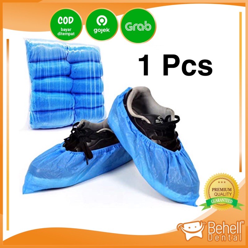 Jual Cover shoes PLASTIK sarung sepatu disposable APD shoe cover medis ...