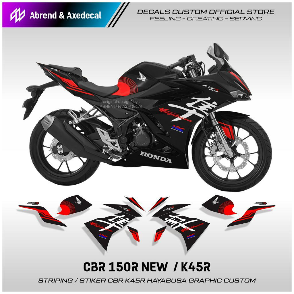 Jual STRIPING HONDA CBR 150R NEW K45R HAYABUSA / STIKER MOTOR CBR 150 R BARU DESAIN CUSTOM ...