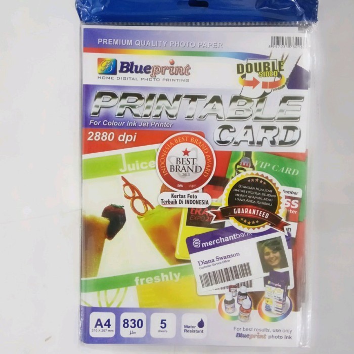 Jual PAPER ID CARD BLUEPRINT / PRINTABLE CARD | Shopee Indonesia