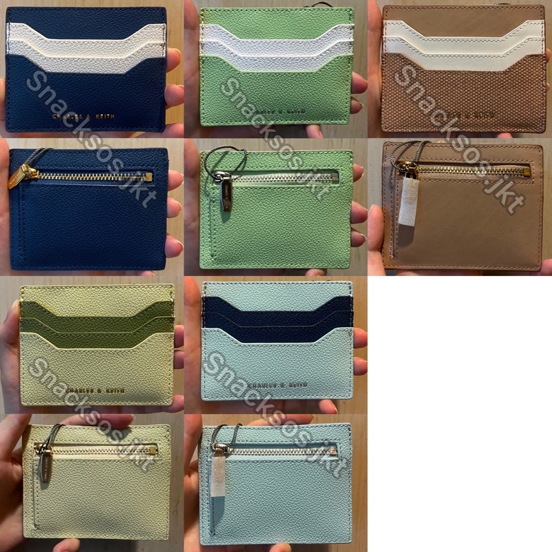 Jual Charles and Keith Cardholder Two-Tone Color Multi-Slot Card Holder ...