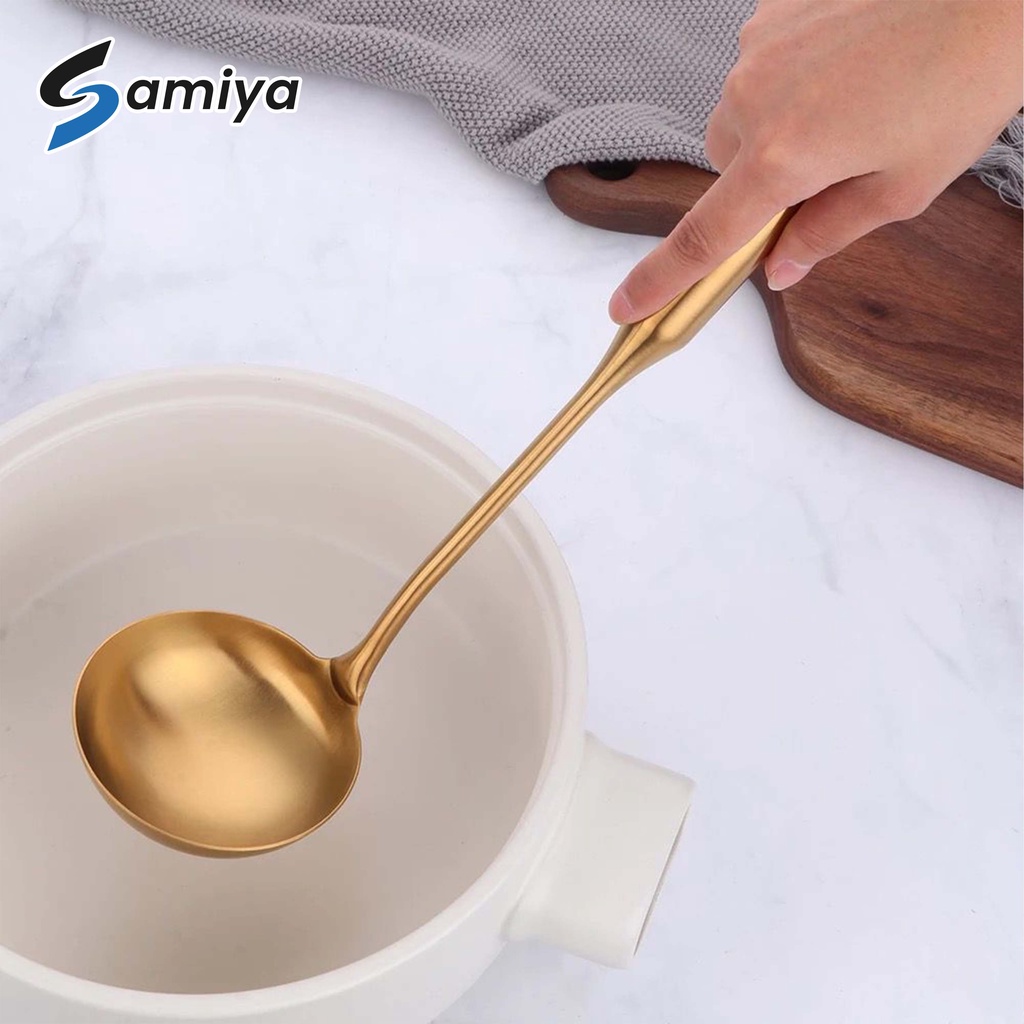Jual big ladle spatula soup spoon cooking / sendok masak kuah sayur sop ...