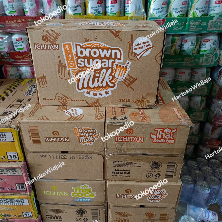 Jual ICHITAN BROWN SUGAR MILK TEA 310ML DUS ISI 24 BOTOL | Shopee Indonesia