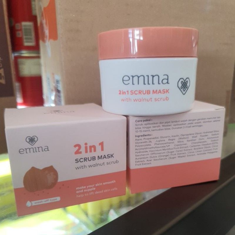Jual Emina 2 in 1 Scrub Mask 50ml | Shopee Indonesia
