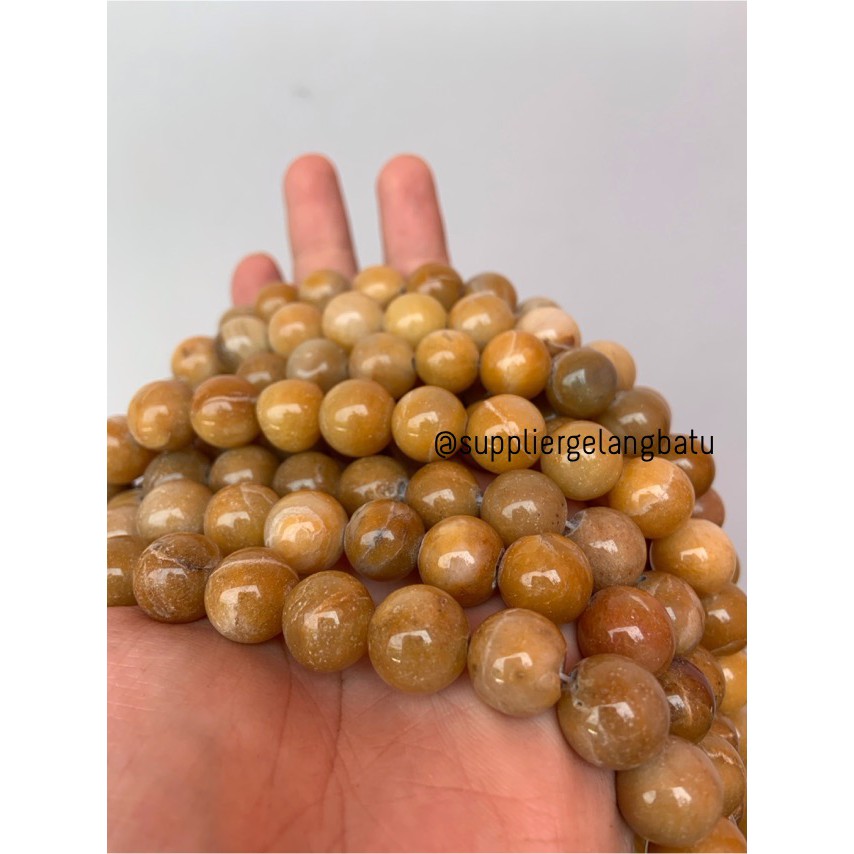 Jual bahan batu Manigajah 12mm kuning natural polish corak retak ...