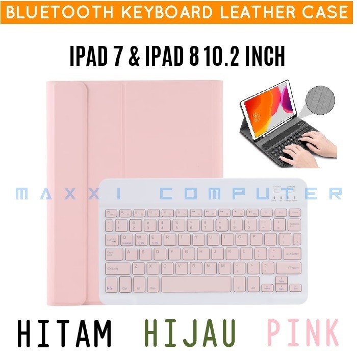Jual iPad 7 8 7th 8th Gen 10.2 Bluetooth Wireless Keyboard Kibord Flip ...
