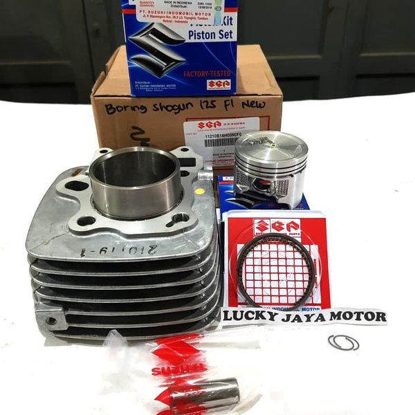Jual Kas Blok Piston Seher LENGKAP Suzuki Shogun RR 125 FL SP Type Karbu dan Axelo | Shopee ...