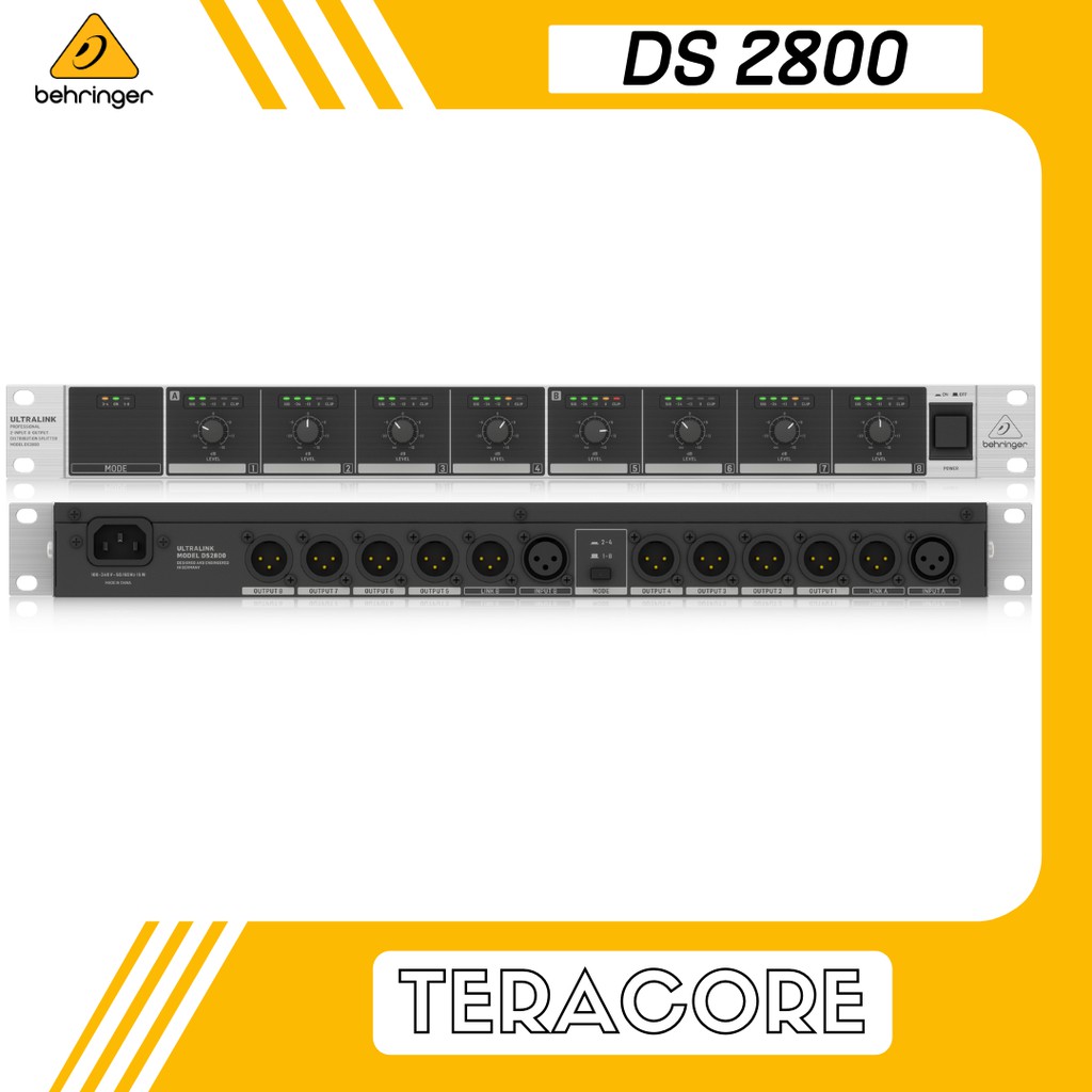 Jual Behringer DS2800 DS-2800 Splitter Audio Distributor 2 In 8 Channel ...
