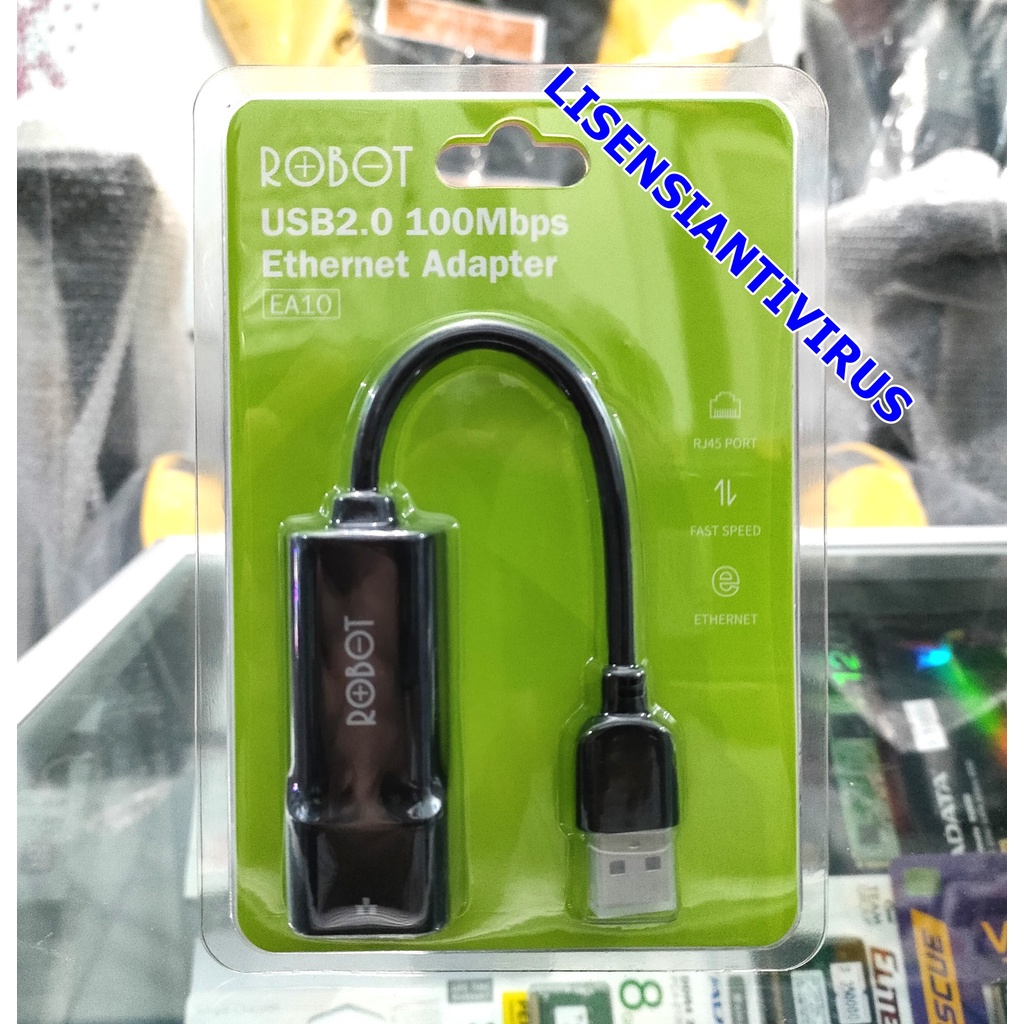 Jual Robot EA10 USB Ethernet Adapter USB to LAN 10/100Mbps Network RJ45 ...