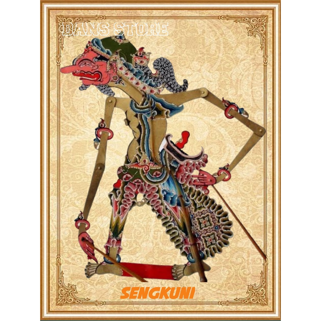 Jual Poster Wayang Kulit Sengkuni Hiasan Dinding Sebagai Pajangan atau ...