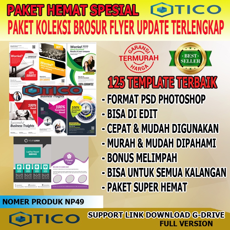 Jual Paket Template Desain Brosur Flyer Terkini Siap Edit Design Format ...