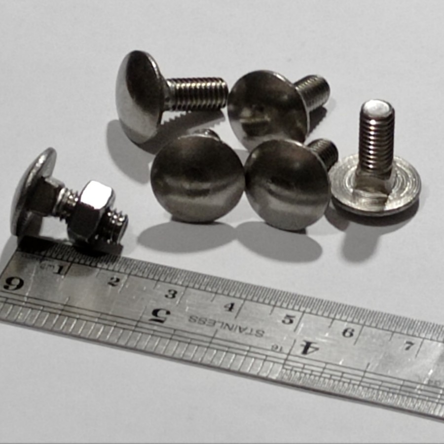 Jual BAUT MUR CB M6x15 STAINLESS/ BAUT M6 X 15 PANJANG 1.5CM / BAUT 10 KUNCI 10 SUS304 BAUT ...