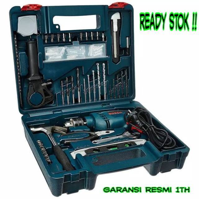 Jual Bor Listrik Bosch 600watt SUPER POWER DRILL ORIGINAL Paket Komplit ...