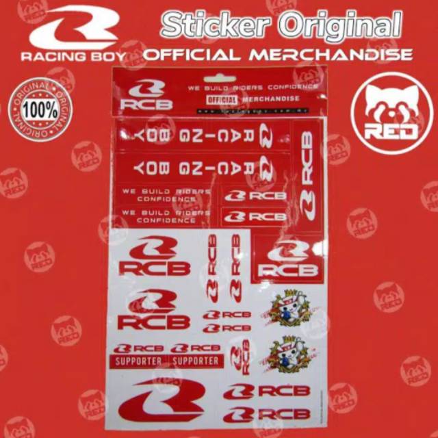 Jual Stiker - sticker tempelan RACINGBOY / RCB / RACING BOY original 1 ...