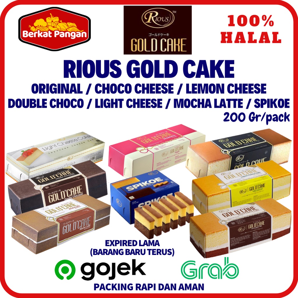 Jual Rious Gold Cake JAPANESE CHEESE Original Choco cheese Lemon Cheese ...