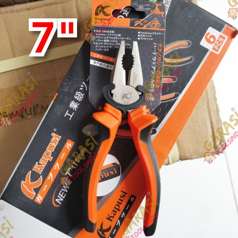 Jual tang kombinasi 7" KAPUSI JAPAN TECH tang combination wrench 7 inch ...
