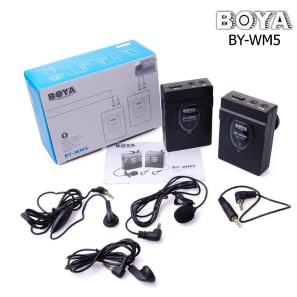 Jual Wireless mic Boya BY-WM5 | Shopee Indonesia