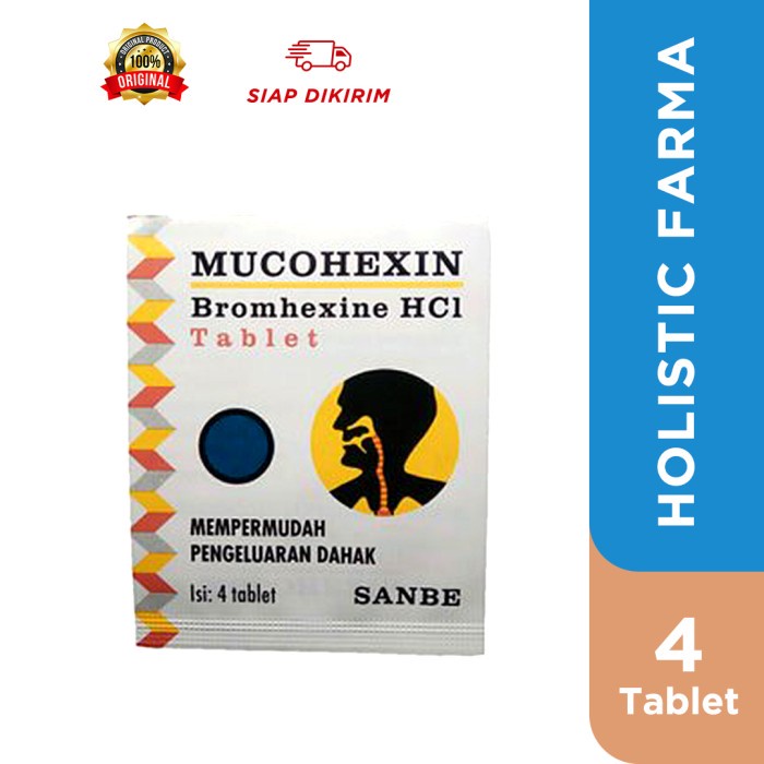 Jual Mucohexin Tablet ( strip isi 4) | Shopee Indonesia