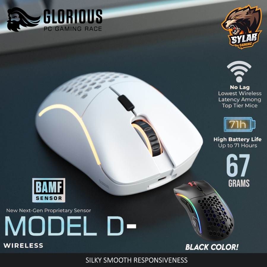 Jual Glorious Model D- (D Minus) Ergonomic 2.4GHZ Wireless Gaming Mouse ...