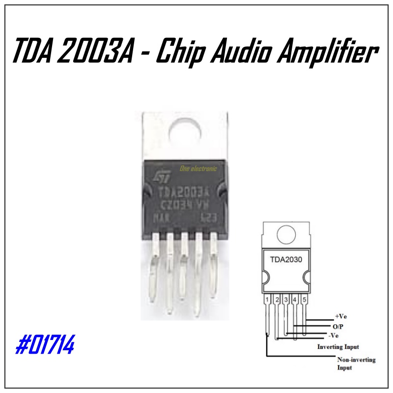 Jual ic TDA2003A - ST, Chip Hifi Audio Power Amplifier Mono 10w TDA 2003A | Shopee Indonesia
