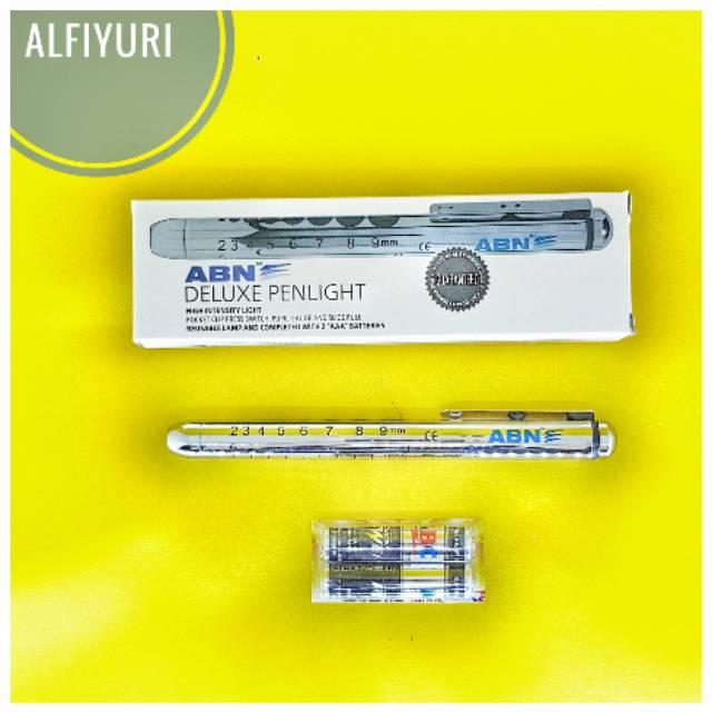 Jual penlight ABN deluxe sinar cahaya kuning / PEN LIGHT ABN | Shopee ...